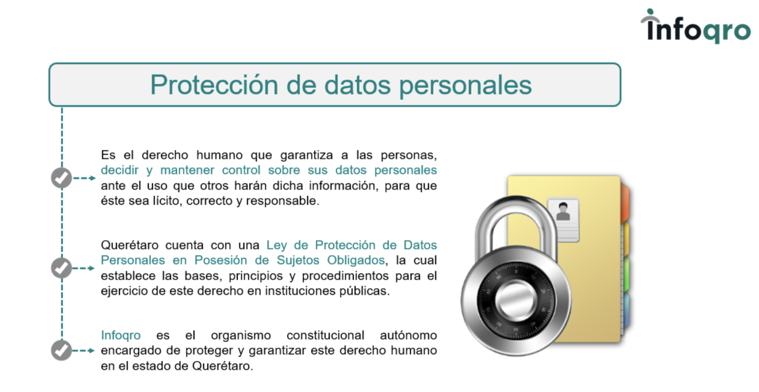 Derecho a la Protección de Datos Personales – INFOQRO